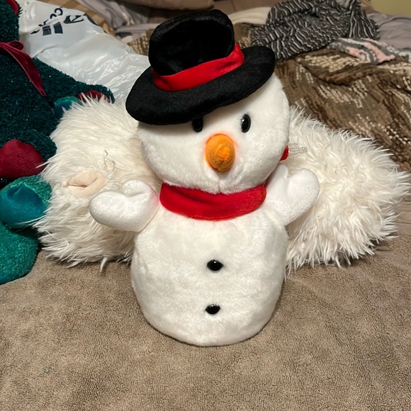 Ty | Toys | Ty Beanie Buddy Snowball The Snowman Great Posture Stands 2 ...